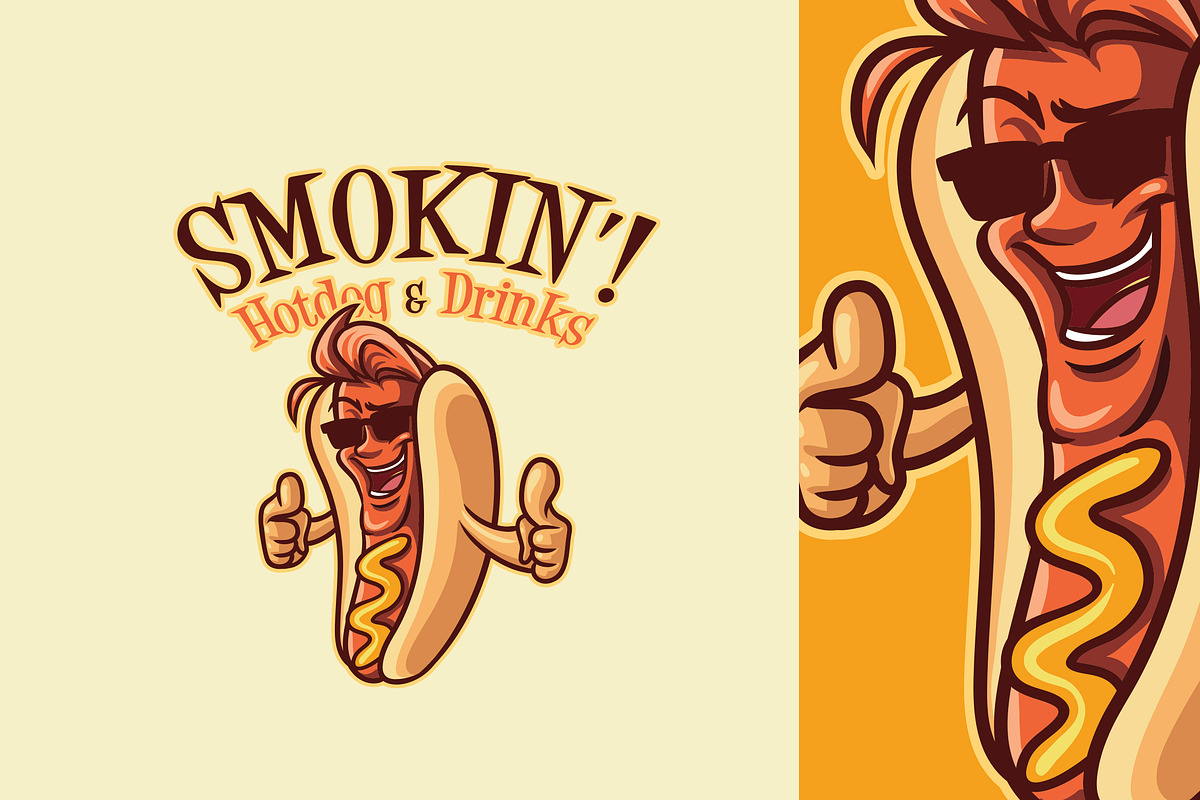 Cool Hot Dog Logo, a Branding & Logo Template by Suhandi