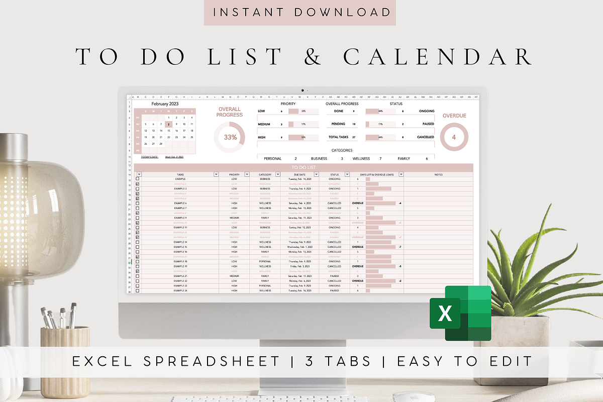 Excel Spreadsheet Template, a Templates & Theme by BRANDcontent