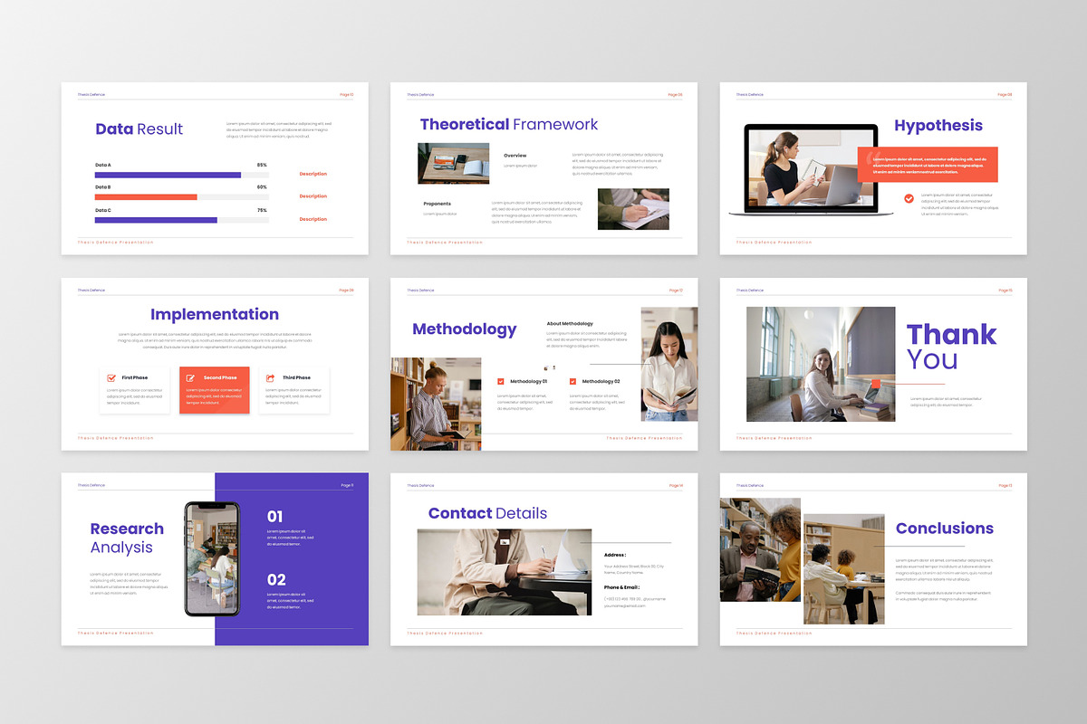 Thesis Defence PowerPoint Template, a Presentation Template by ...