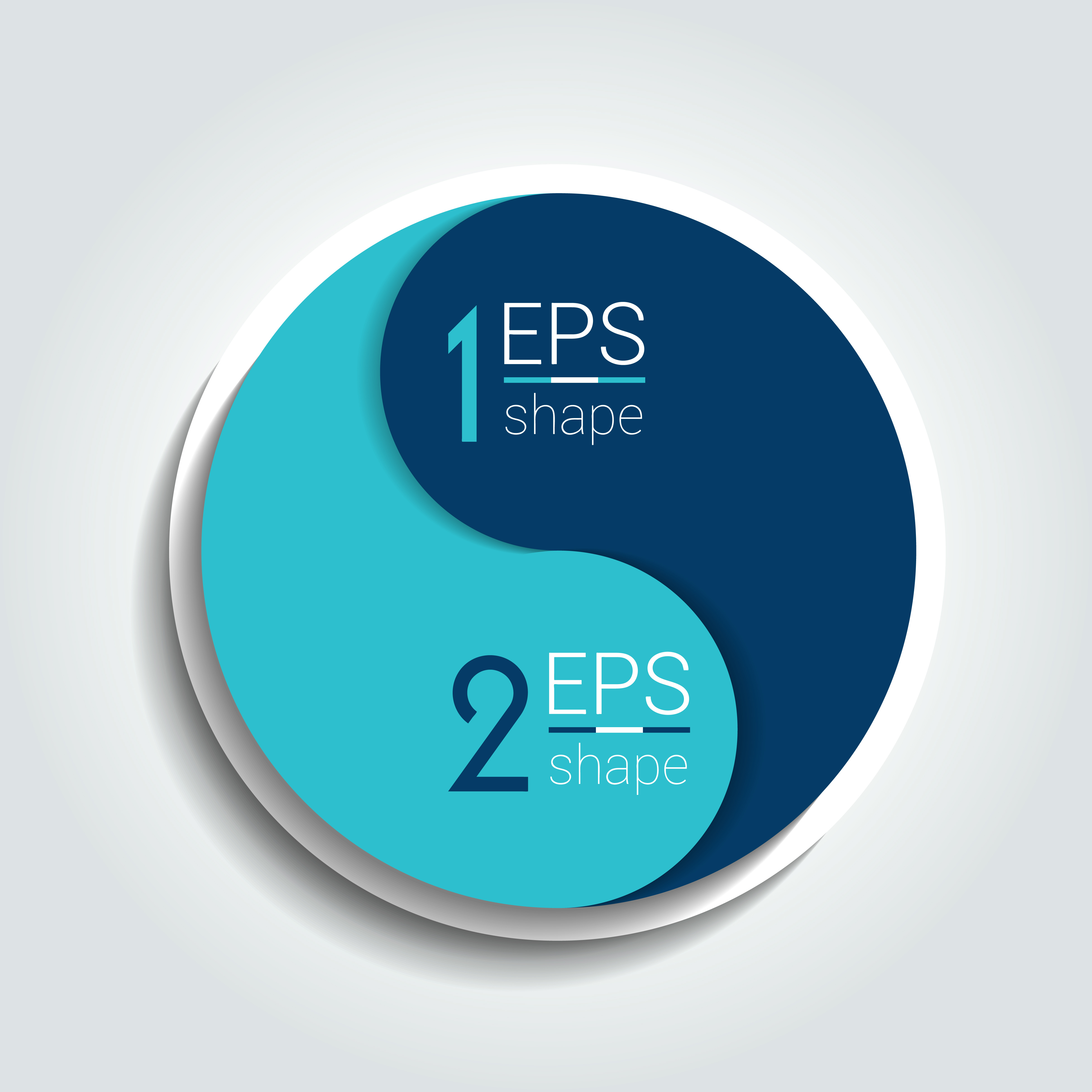 Two element circle infographic chart, a Work Illustration by VectorAN