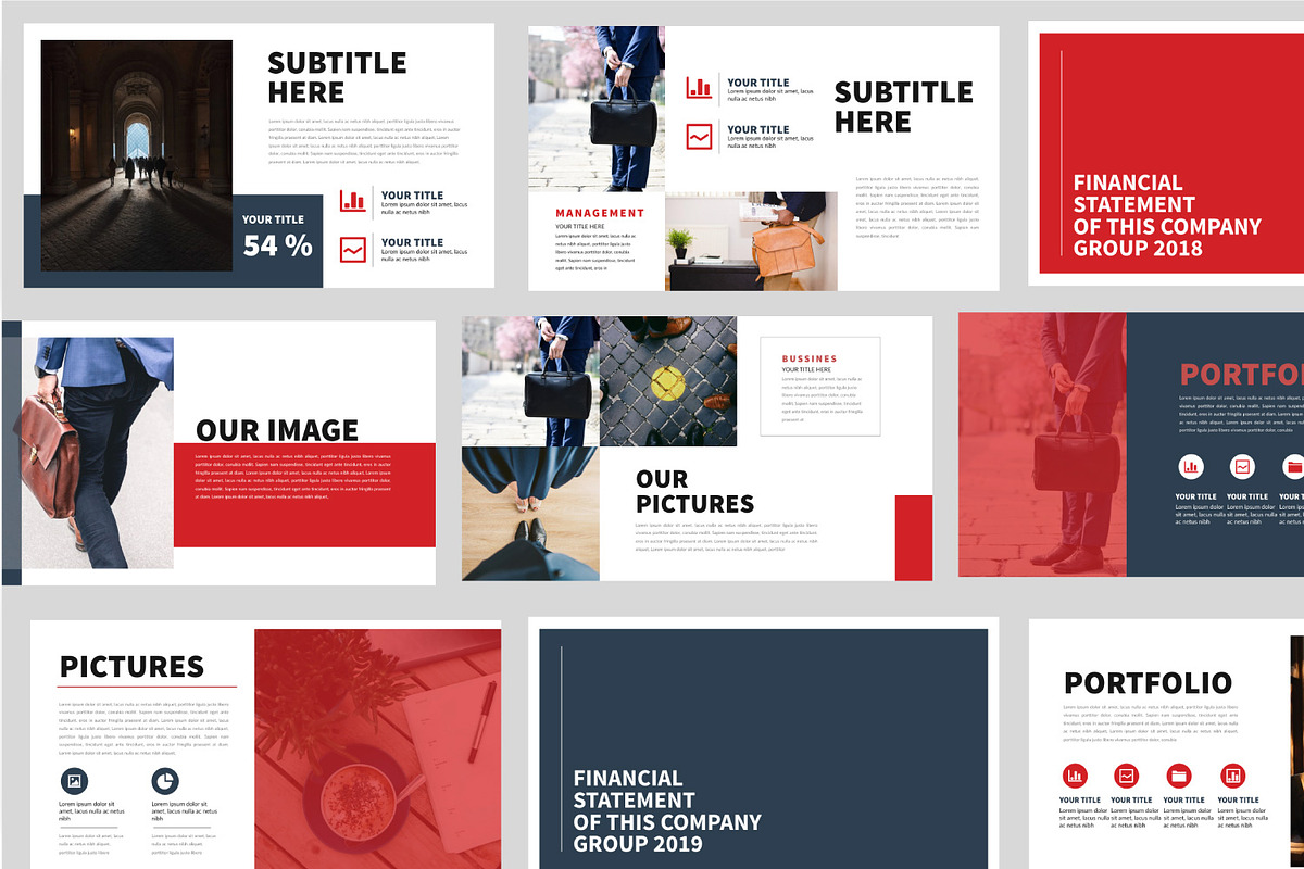 Report - Powerpoint, a Presentation Template by Dirtytemp Studio