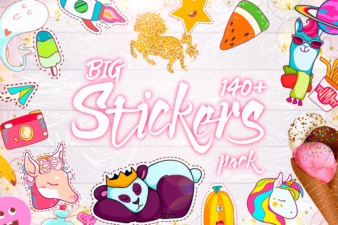 BIG Stickers pack!, an Animal Illustration by Gluiki