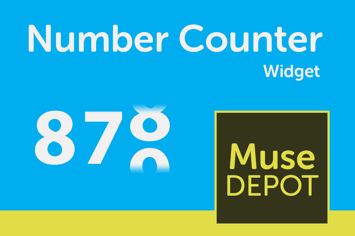 Number Counter 2.0 - Adobe Muse, a Plug-in Add-On by MuseDepot