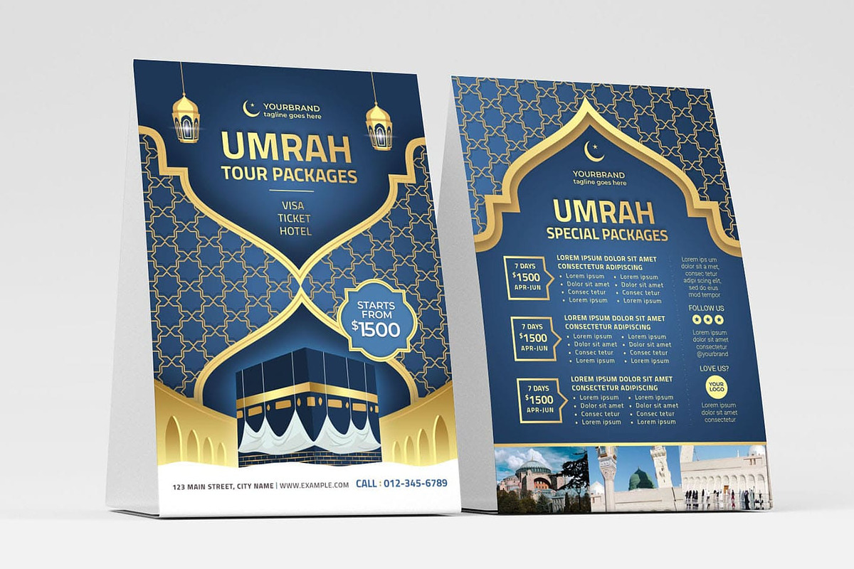 Umrah Flyer Template, a Flyer Template by BrandPacks