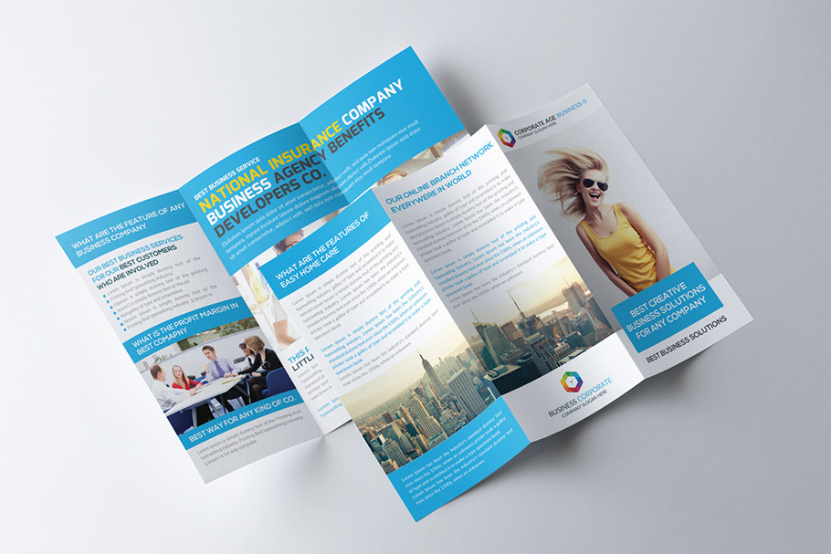 Insurance Company Brochure, a Brochure Template by graphicforest