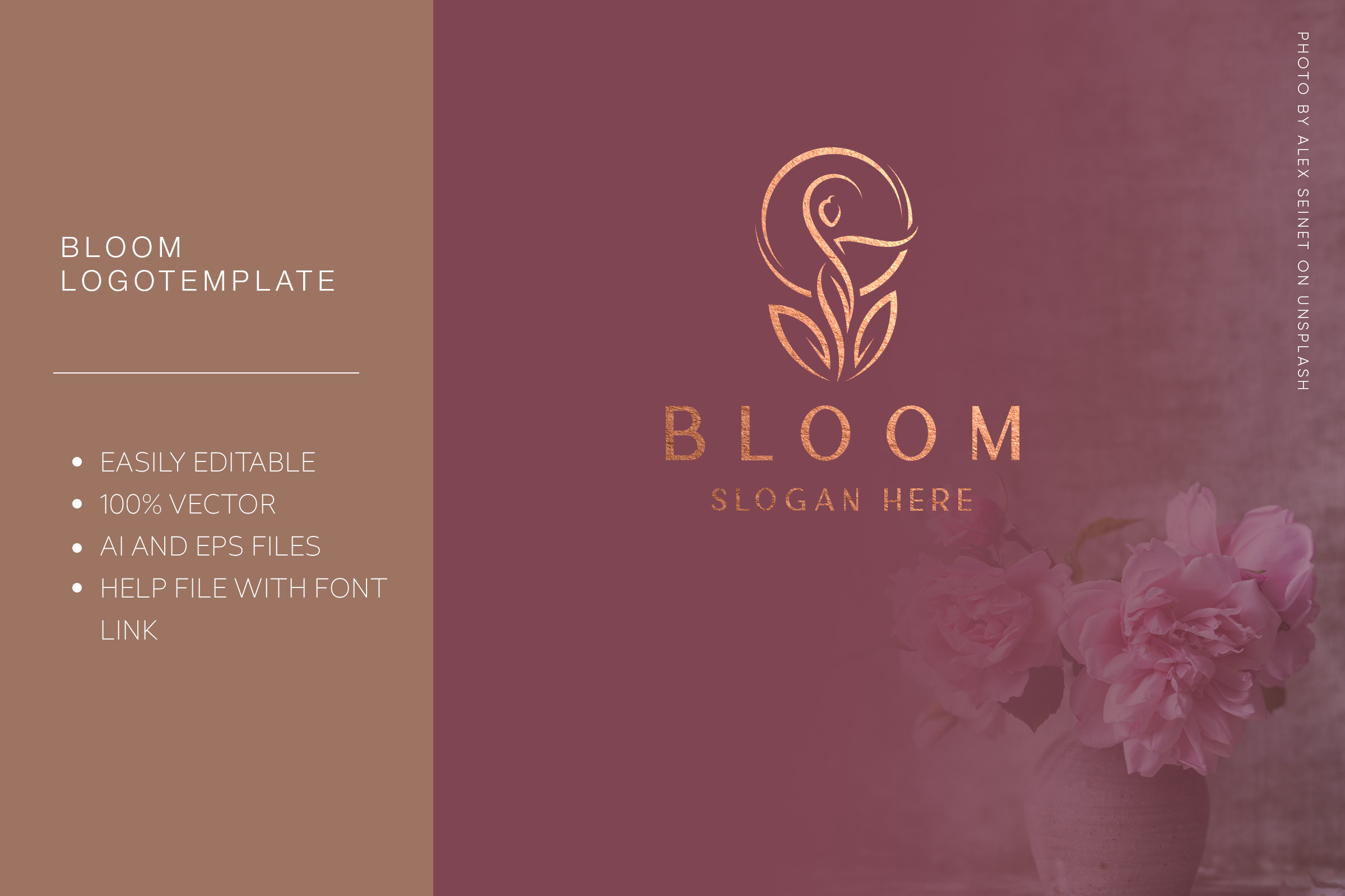 Bloom Logo Template | Branding & Logo Templates ~ Creative Market