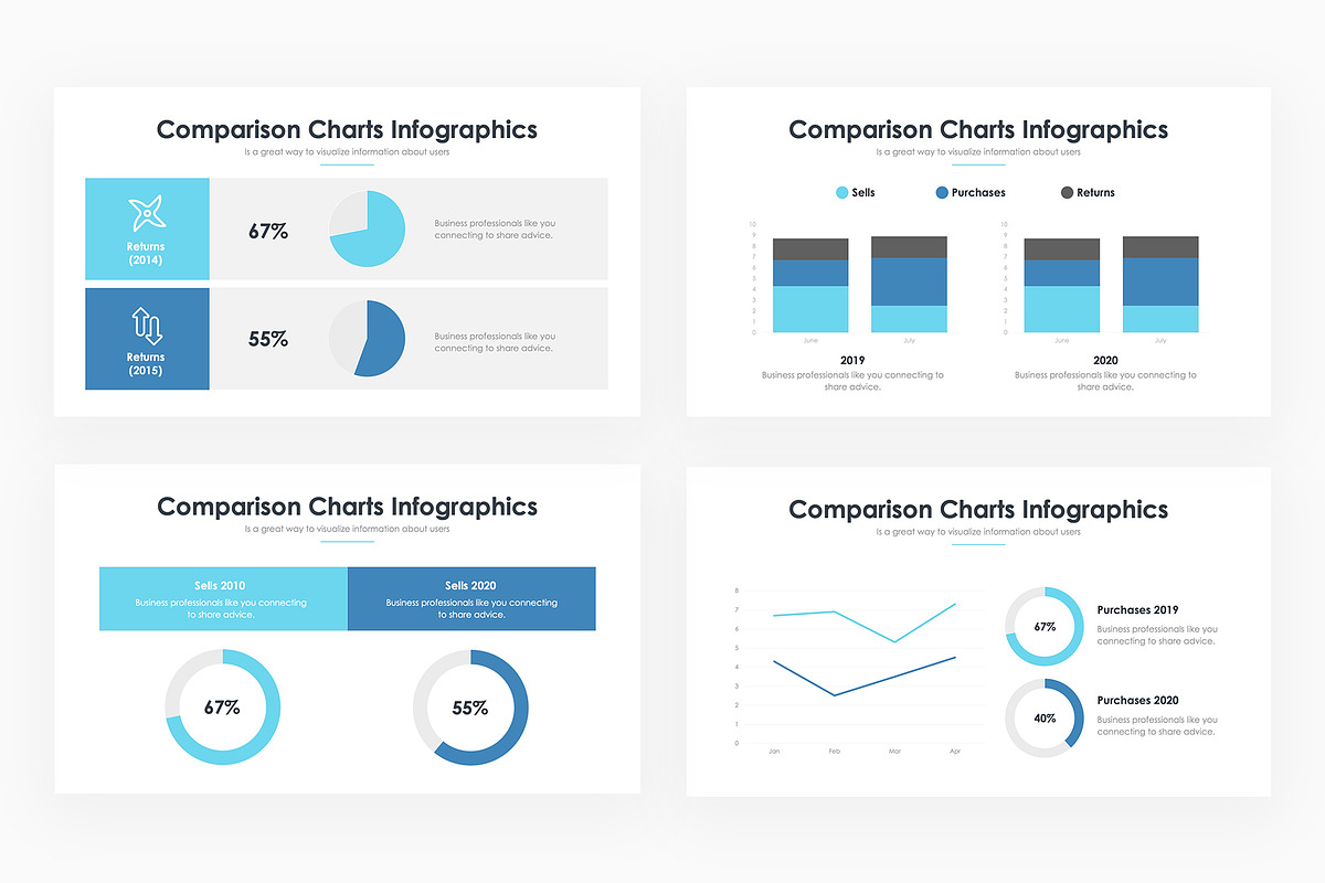 Comparison Charts PowerPoint 3, a Presentation Template by slidequest