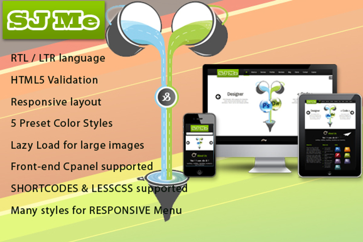 SJ Me - Personal responsive template, a Websites & App Template by YouTech