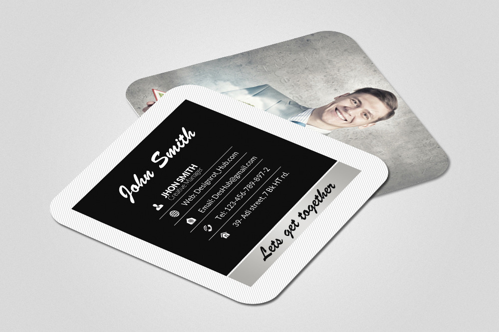 Nano Social Card Template, a Business Card Template by Psd Templates