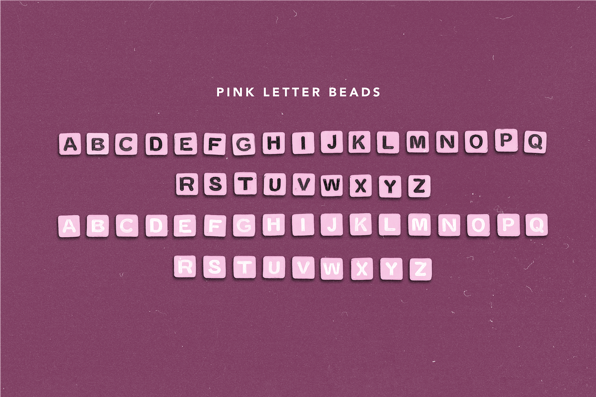 Color Letter Beads - Alphabet Font, a Font by Dynamo Ultima