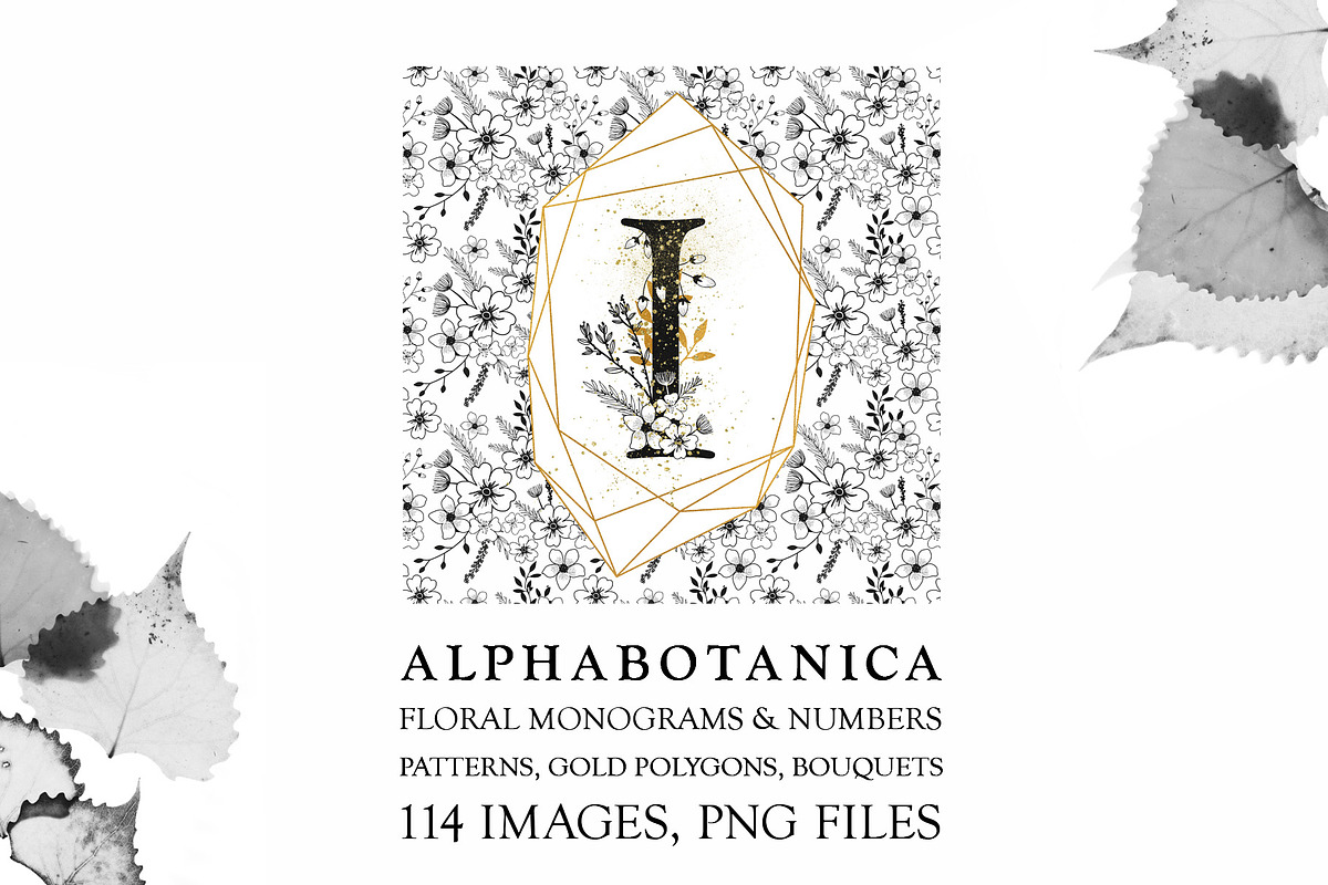 Alphabotanica - Botanical Alphabet Set