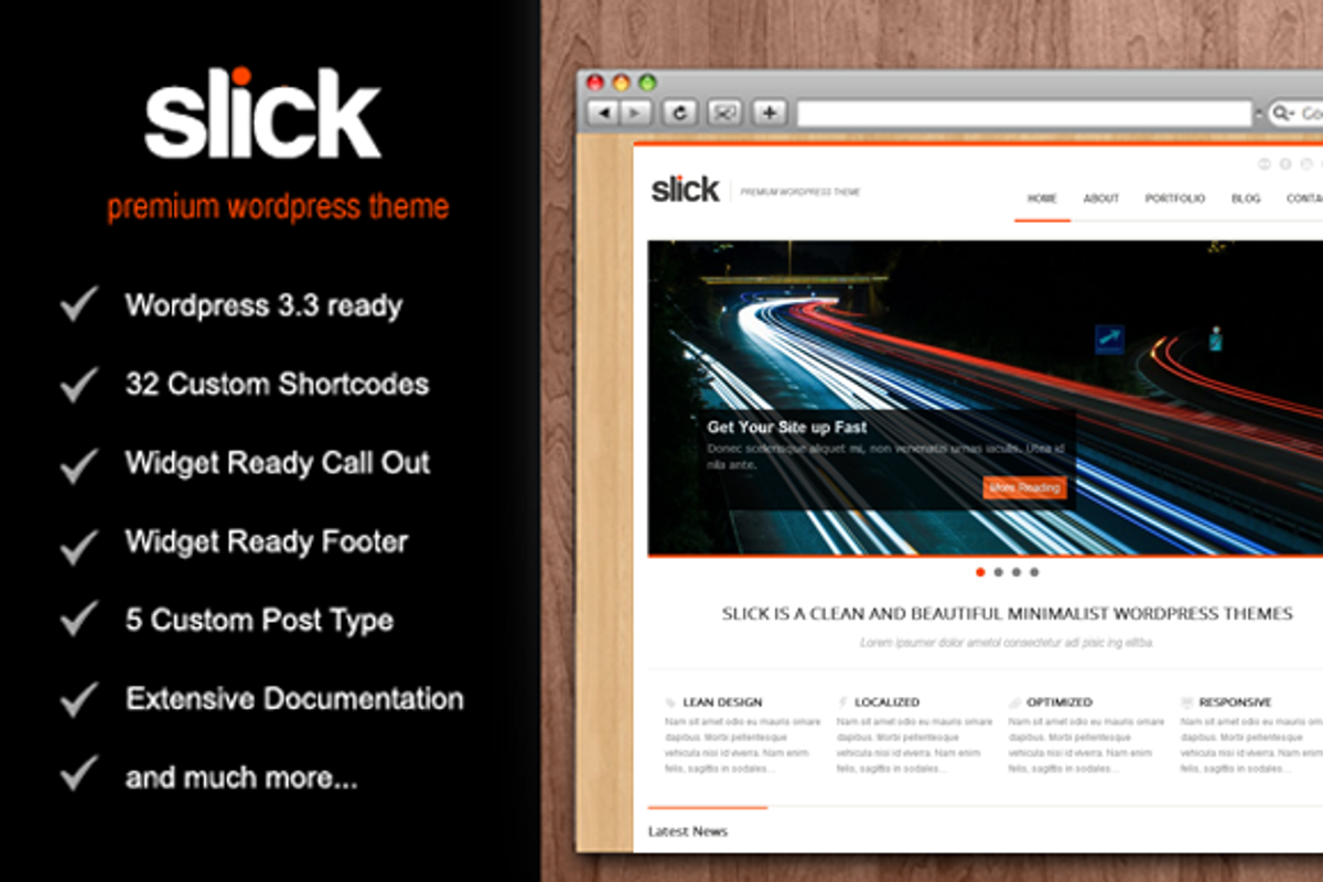 SLICK WordPress Theme, a WordPress Template by WPExchange