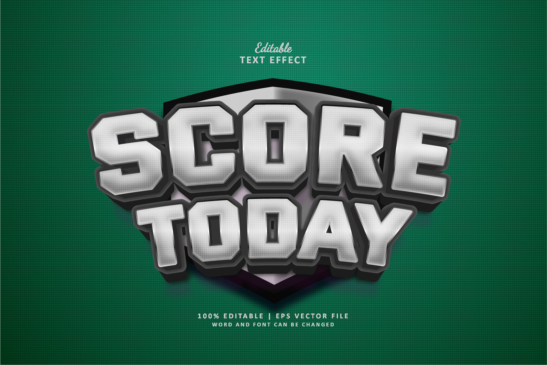 Text Effect Score Today, a Layer Style Add-On by Navy Graphic