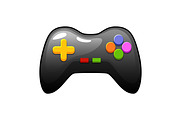 Cartoon black game joystick, gui | Icons ~ Creative Market