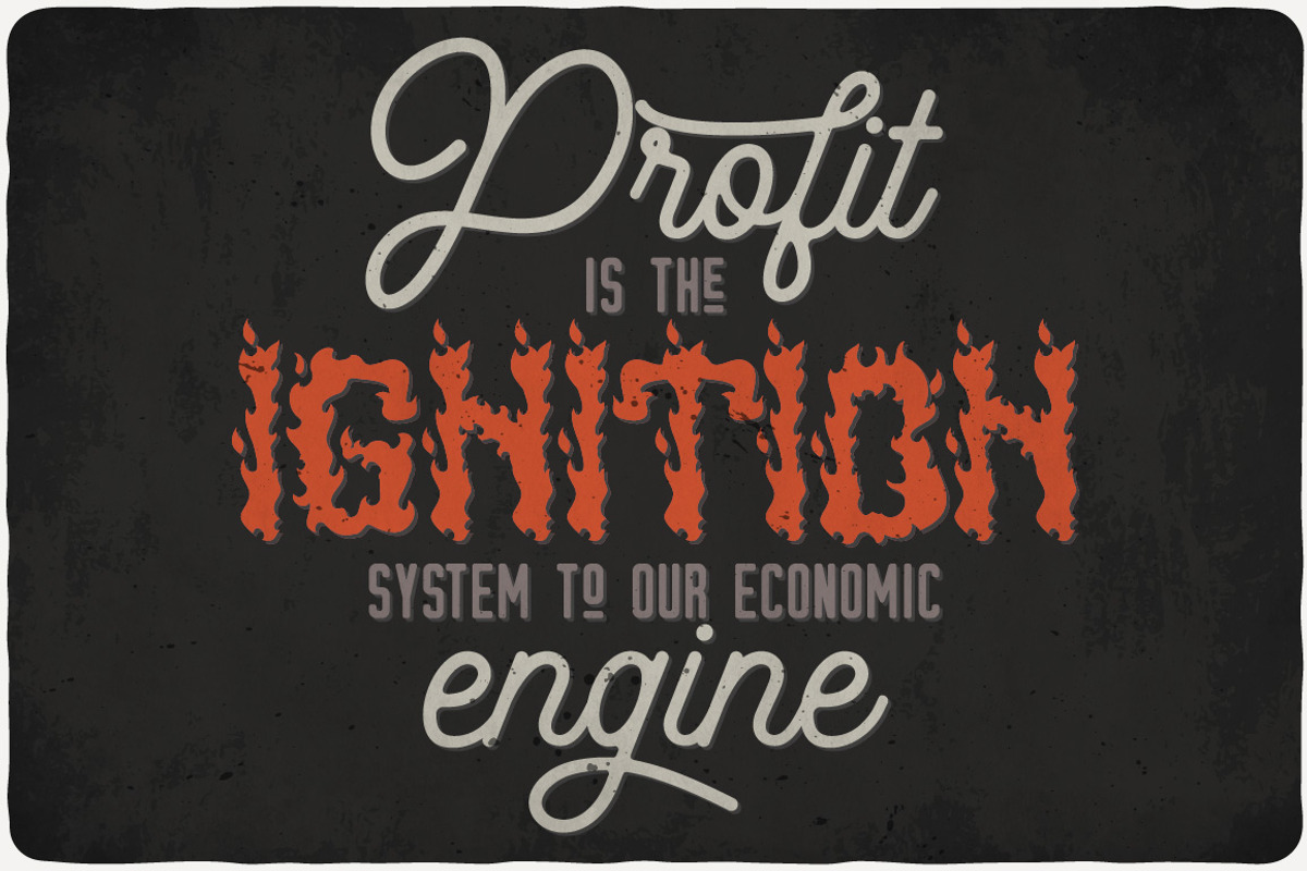 Ignition typeface, a Symbol Font by VozzyStock