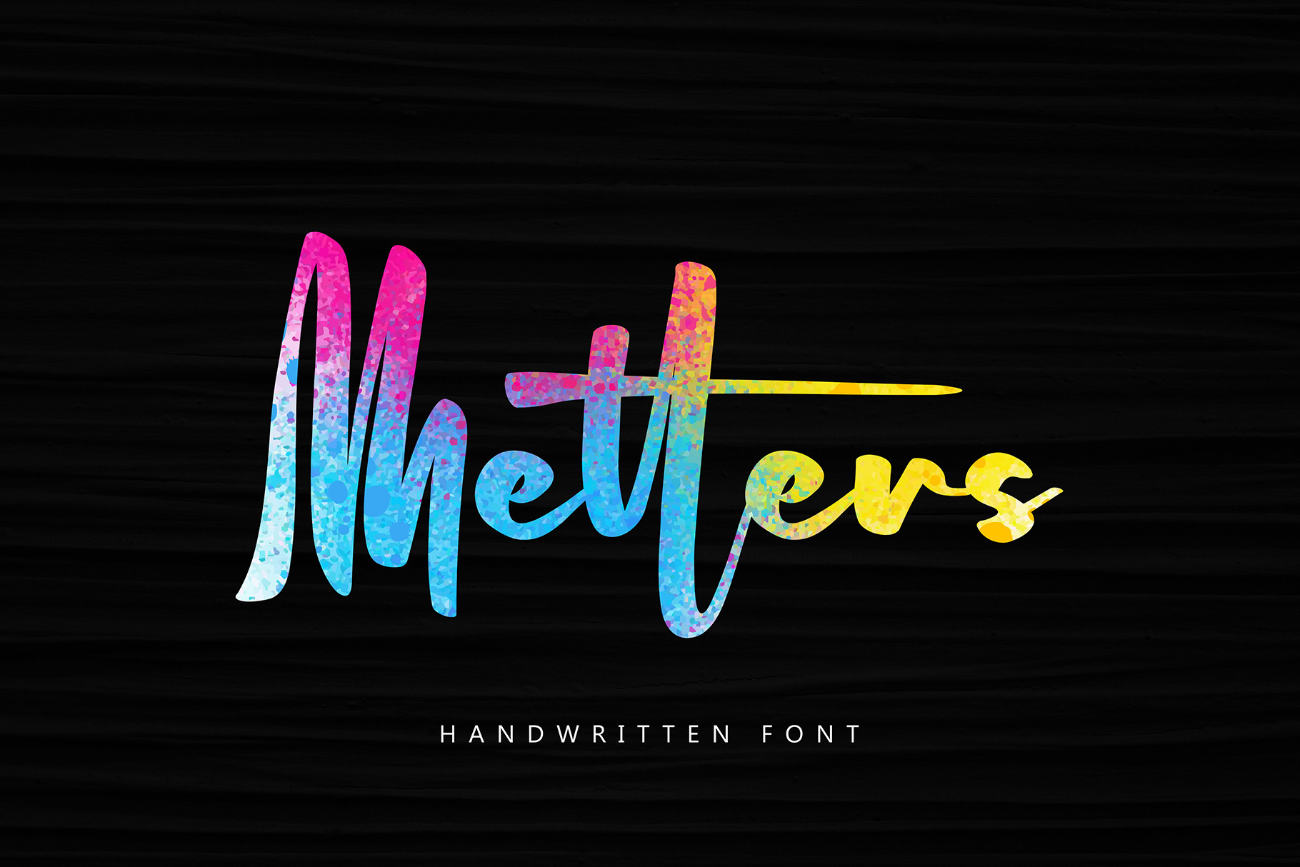 Metters, a Script Font by pineungtype