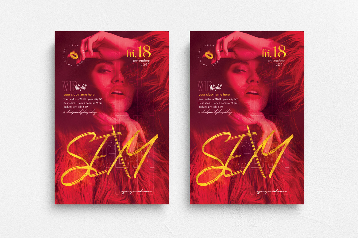 Sexy & Glam Flyer Template, a Flyer Template by Touringxx Creative Studio