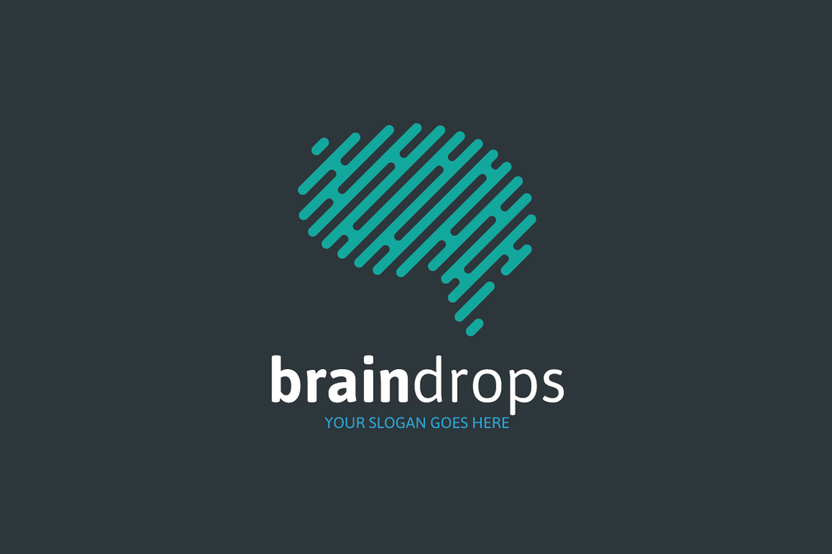 Brain Drops Logo, a Branding & Logo Template by MLJ studios | Creative ...