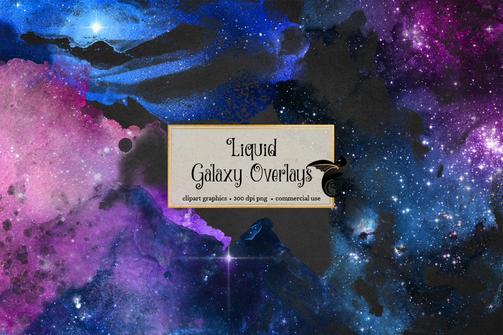 Liquid Galaxy Overlays, a Texture Graphic by Digital Curio | Creative ...