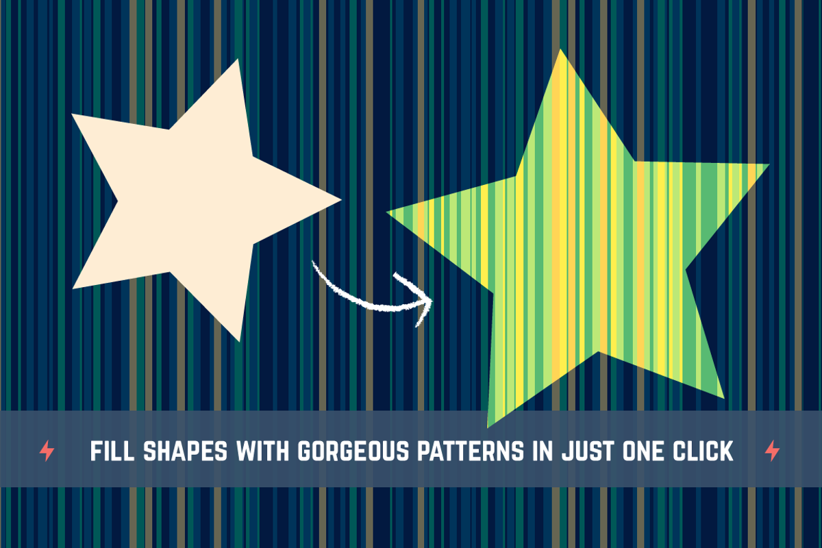 Electric Stripes Pattern, a Pattern Graphic by Projectile