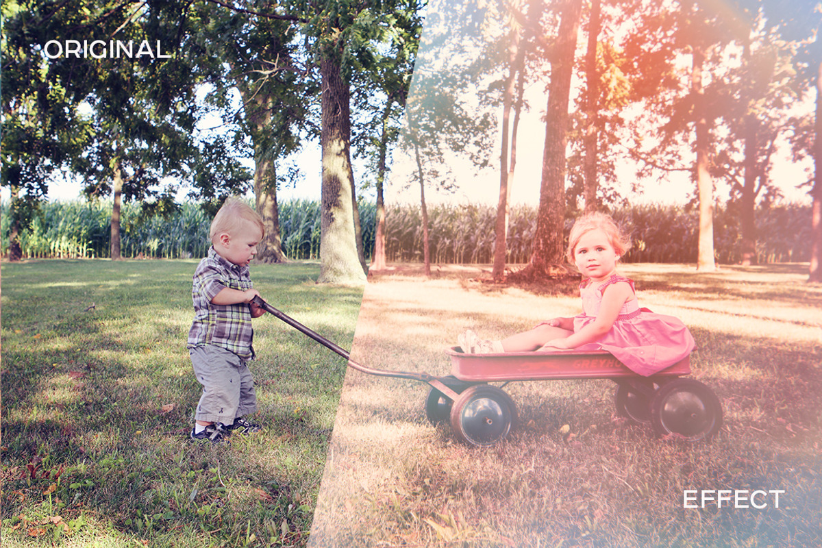 90s Style Photo Effects Photoshop, an Action Add-On by PhotoSpirit