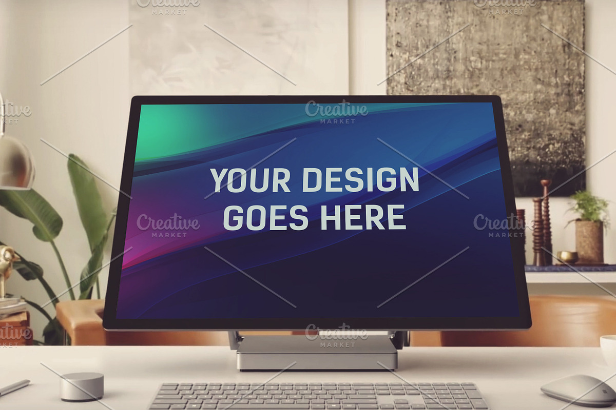 Microsoft Surface Studio Mock-up#8, a Books & Magazine Mockup by vraiana