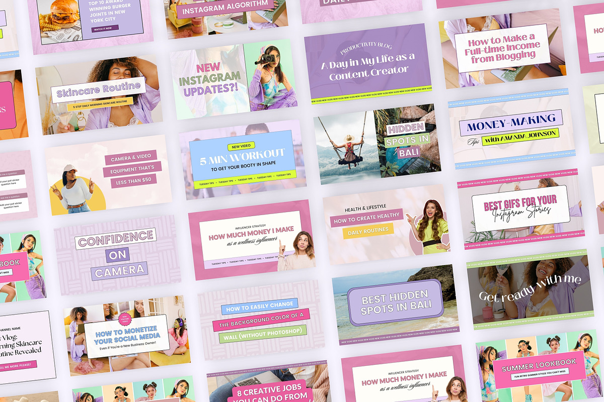 Canva YouTube Thumbnail Templates