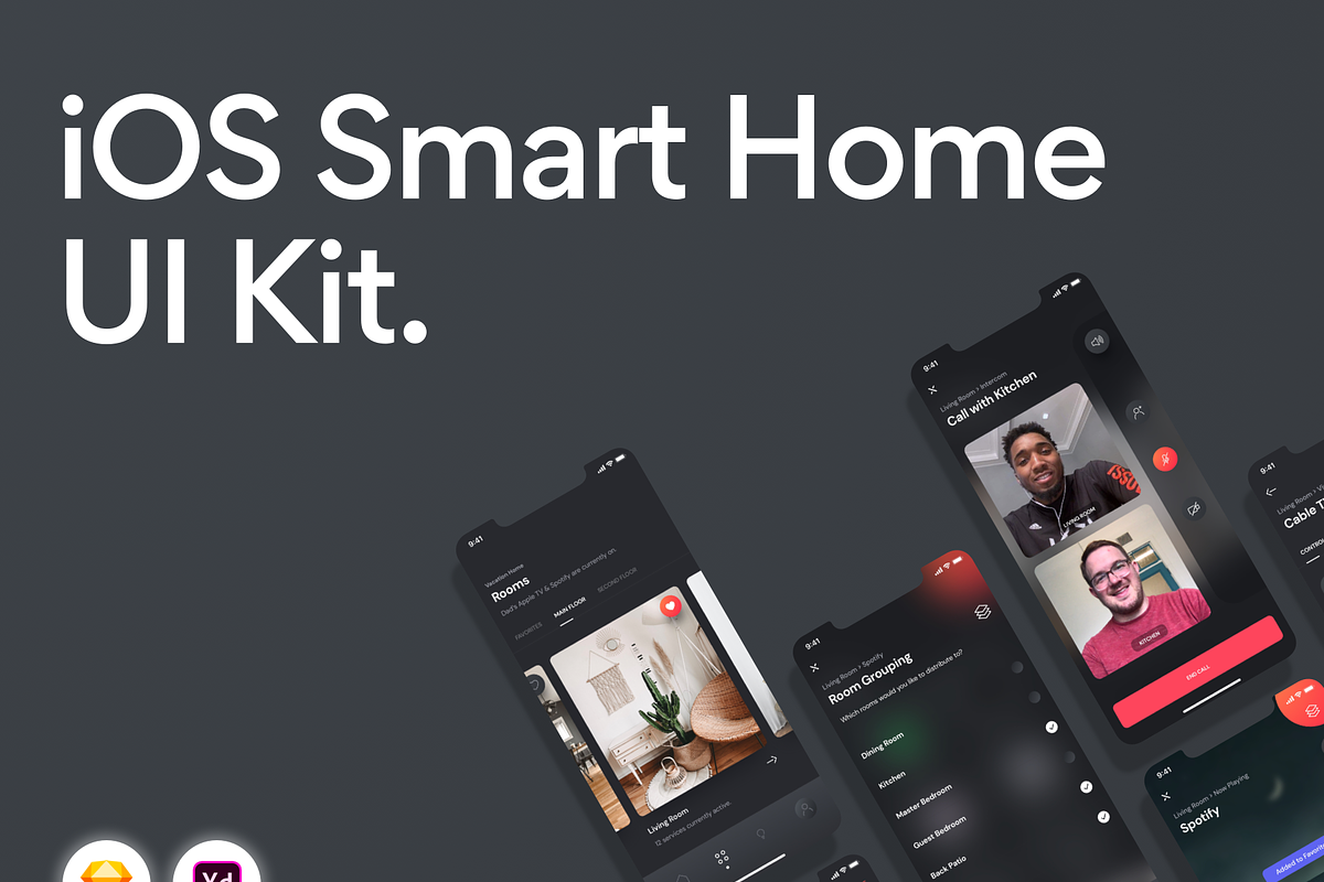 Smart Home Automation UI Kit, an UI Kit Template by Grow & Co.