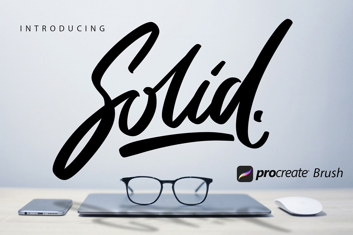Solid Procreate Brush, a Brush Add-On by Angelo Knf | Anko Studio