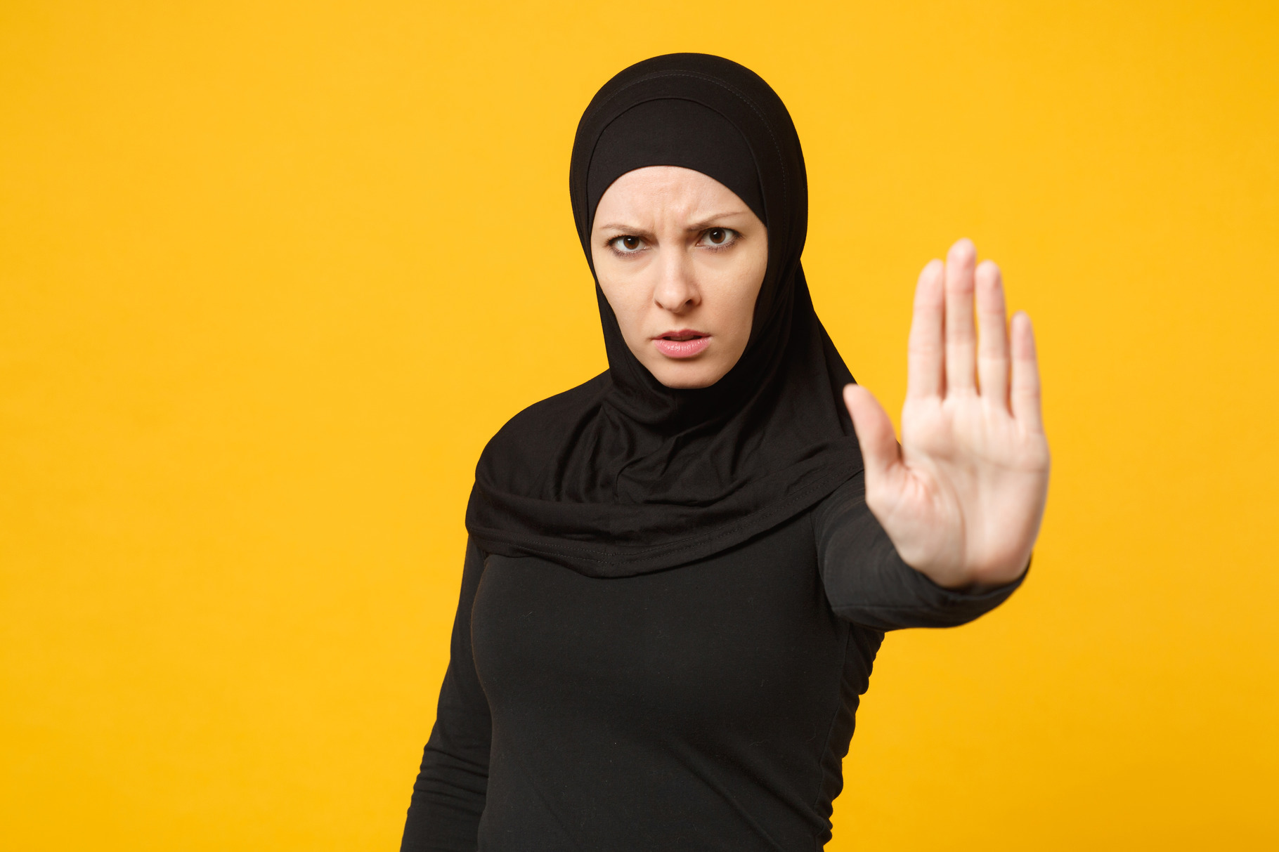 Sad upset crying confused young arab featuring background, woman, and ...