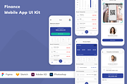 Finance Mobile App UI Kit, an UI Kit Template by Betush