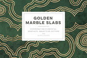 Golden Marble Slab Graphics, a Texture Graphic by Blixa 6 Studios