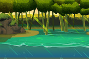 Amazon River Game Background | Illustrations ~ Creative Market