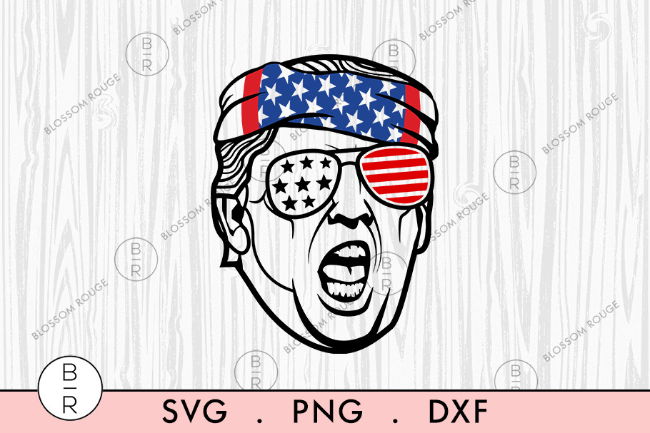 Donald Trump SVG, American Flag, a Graphic by BlossomRougeSvg