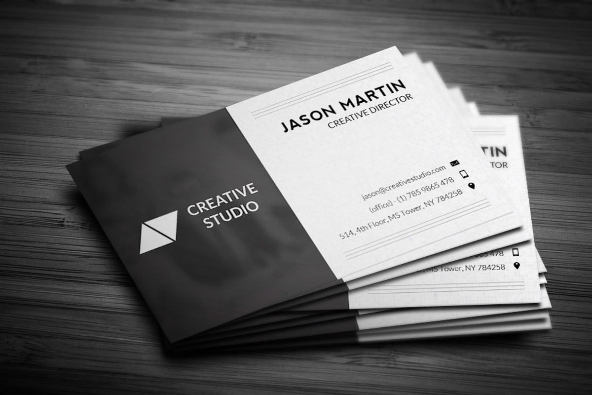 Dual Backside Business Card, a Business Card Template by bouncy