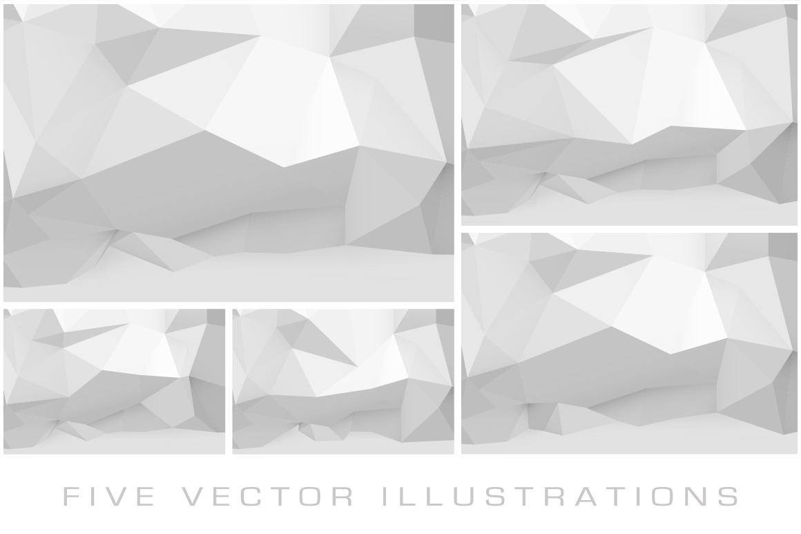 Abstract white polygonal pattern, a Pattern Graphic by majcot