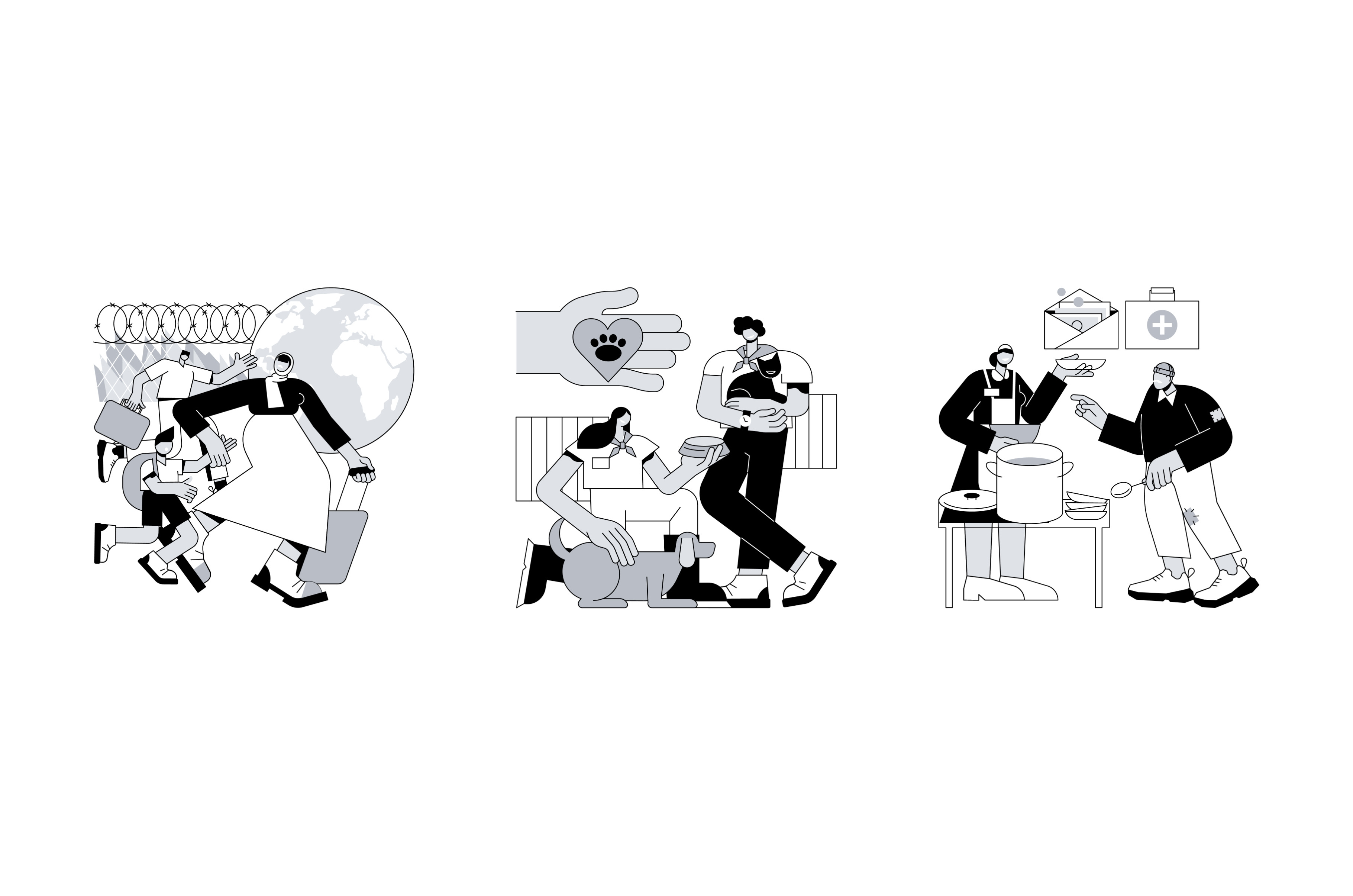 Help people abstract concept vector | Healthcare Illustrations ...