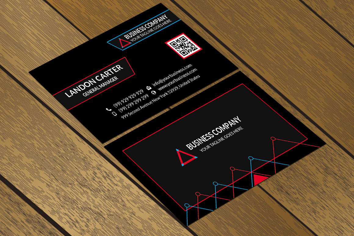 CT069 Corporate business card, a Business Card Template by cheapyvn