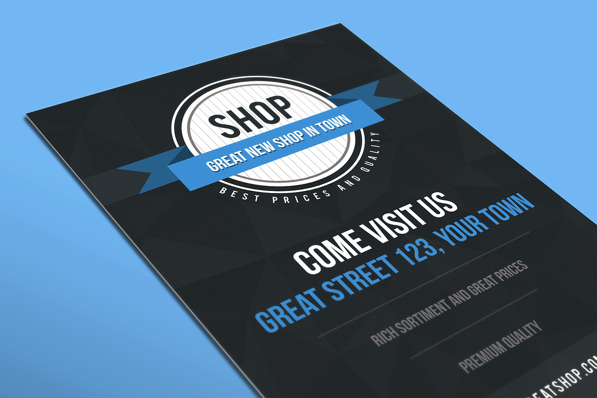 Shop Flyer PSD Template, a Flyer Template by M K GRAPHICS