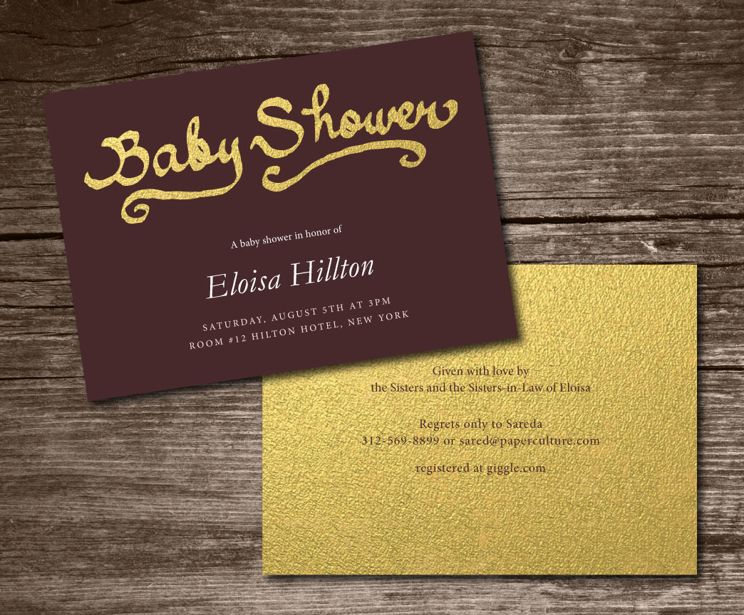 Baby Shower Invitation handwritten, an Invitation Template by aticnomar
