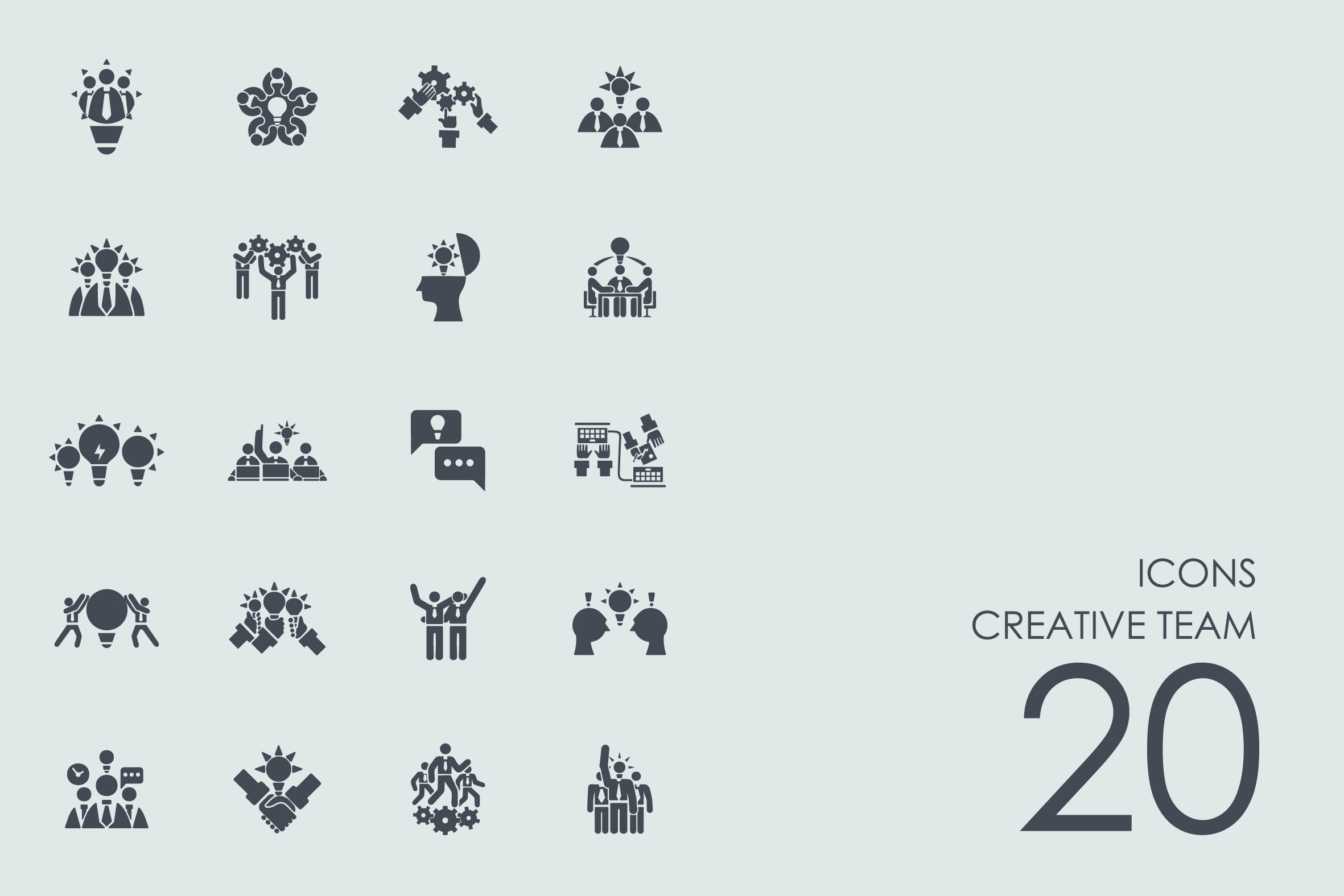 Creative team icons, an Icon by Palau