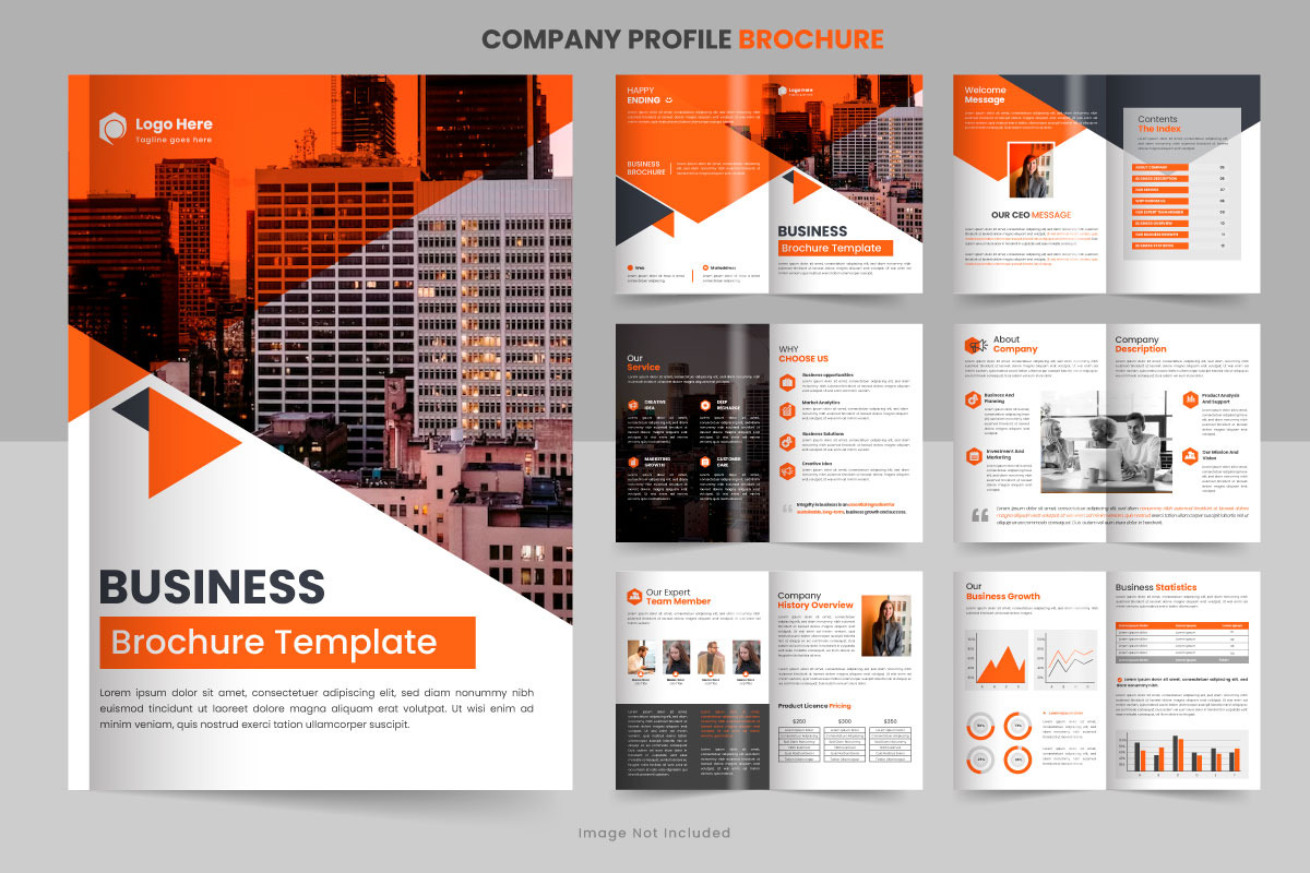 Company profile brochure design, a Brochure Template by Tanuart