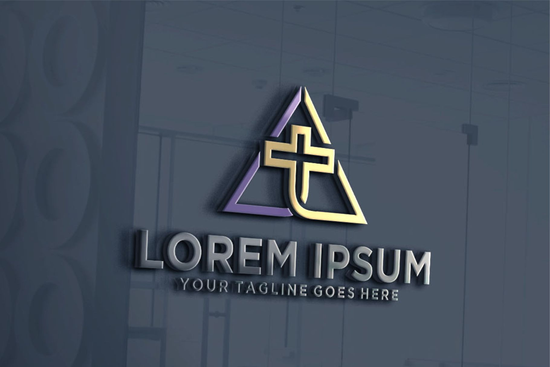 Church House Cross on triangle logo, a Branding & Logo Template by ...