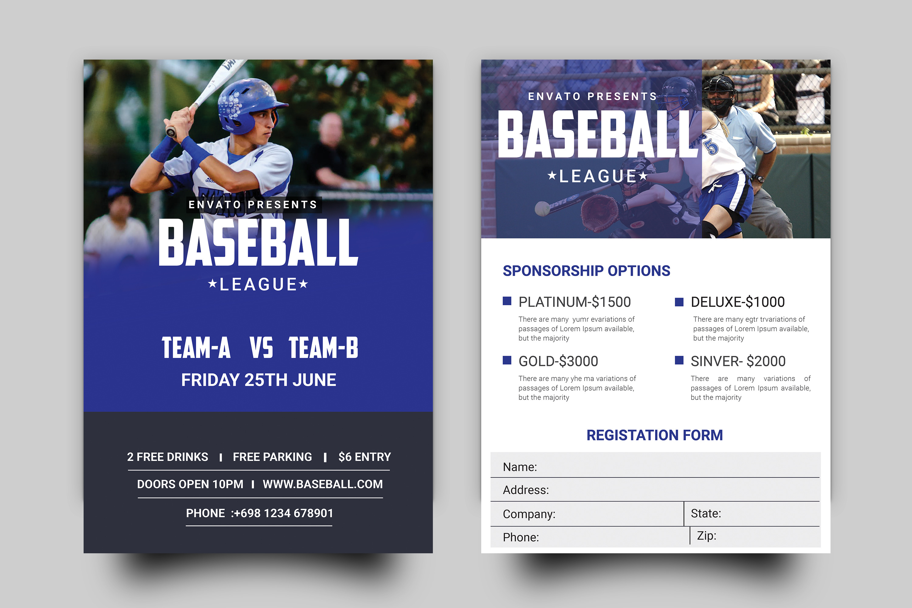 Baseball Flyer | Flyer Templates ~ Creative Market