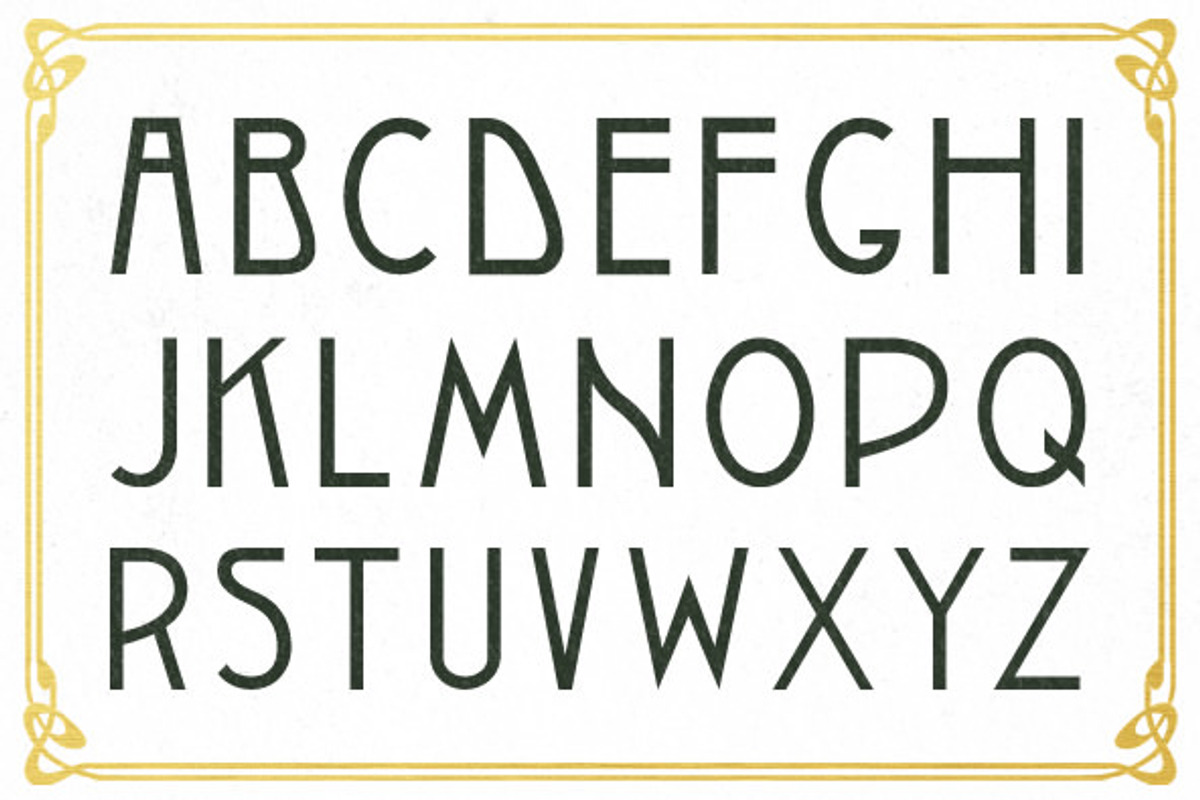 Secesja, a Font by Brendan Ciecko