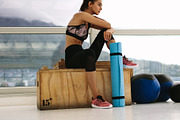 Woman taking break after her workout | Sports & Recreation Stock Photos ...