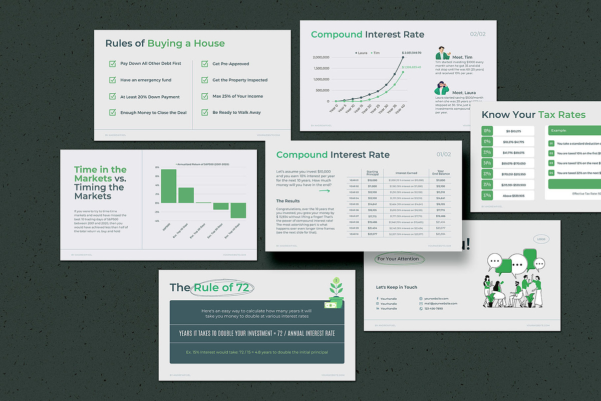 Financial Freedom Slide Deck CANVA, a Presentation Template by AndrewPixel