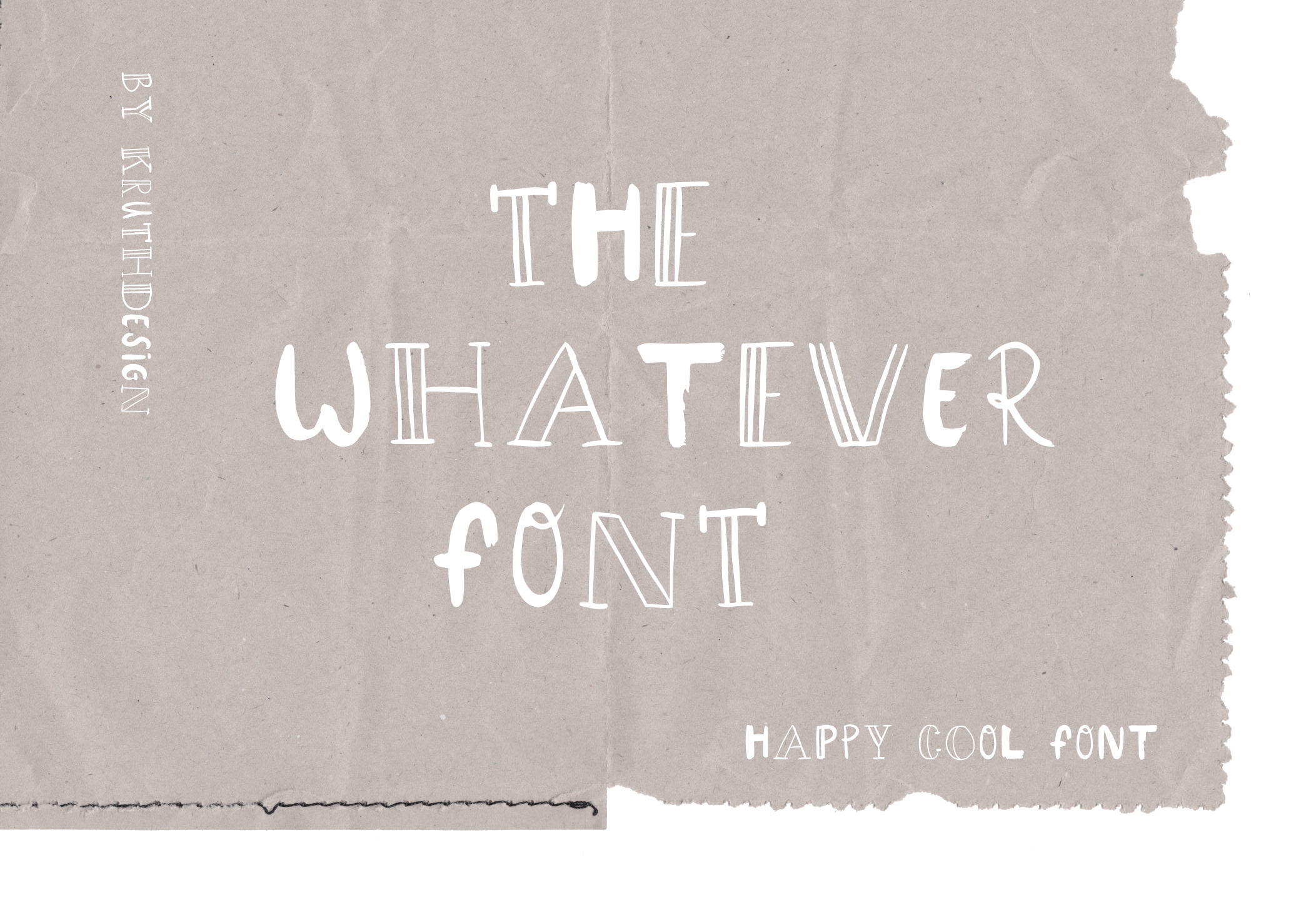 The Whatever Font / handlettering, a Script Font by KruthDesign ...