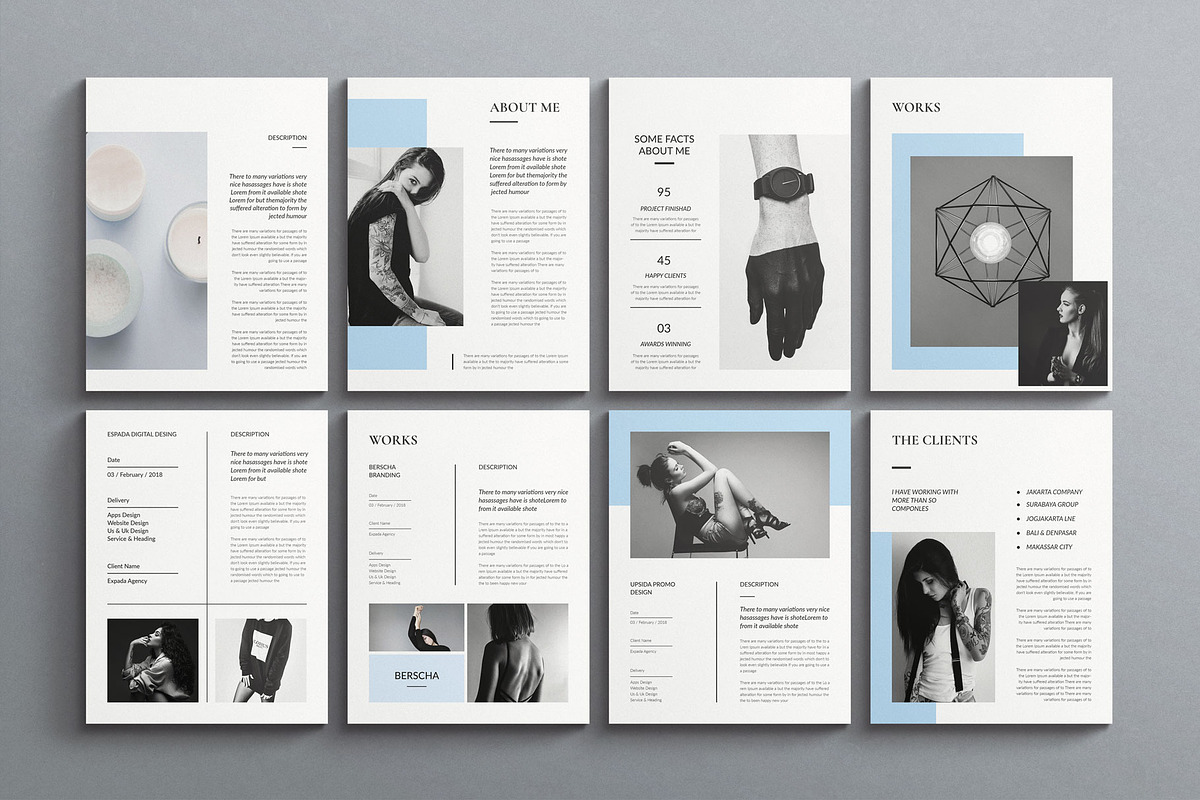 Portfolio Brochure Template, a Brochure Template by TemplatesForest