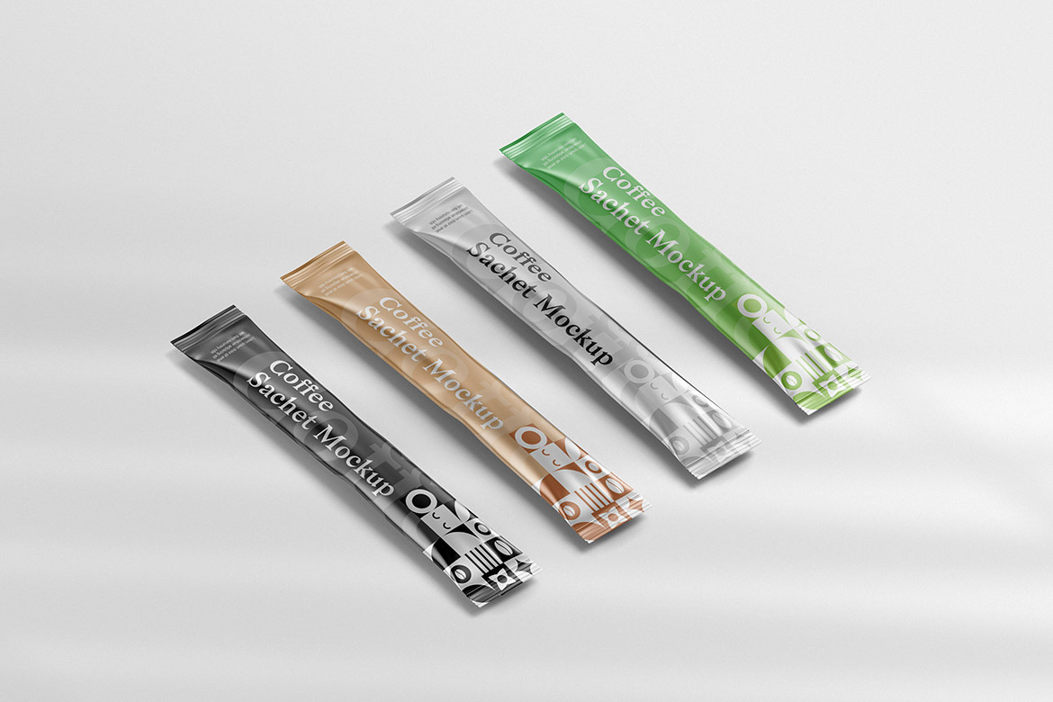Coffee Sachet Mockup, a Packaging Mockup by PrexTheme